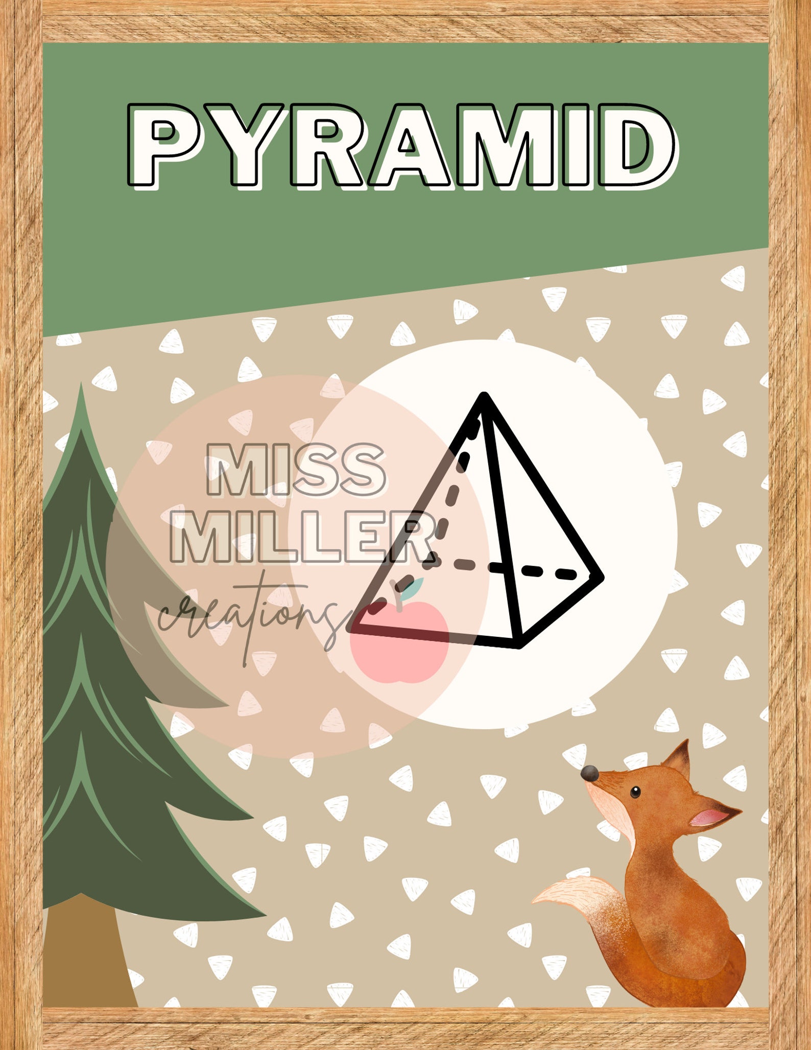 Woodland Classroom Shape Posters - Etsy