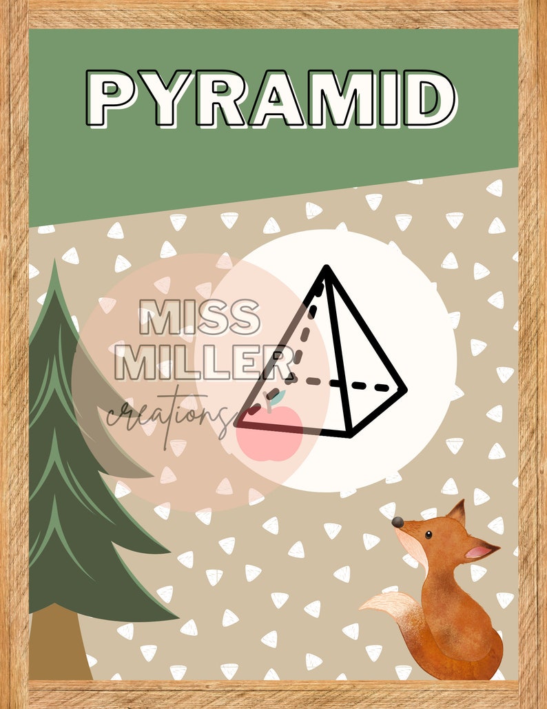 Woodland Classroom Shape Posters - Etsy