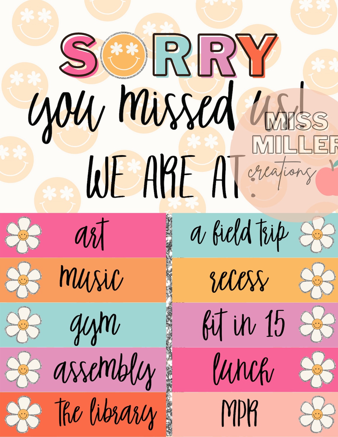 Where Are We Classroom Door Sign editable - Etsy