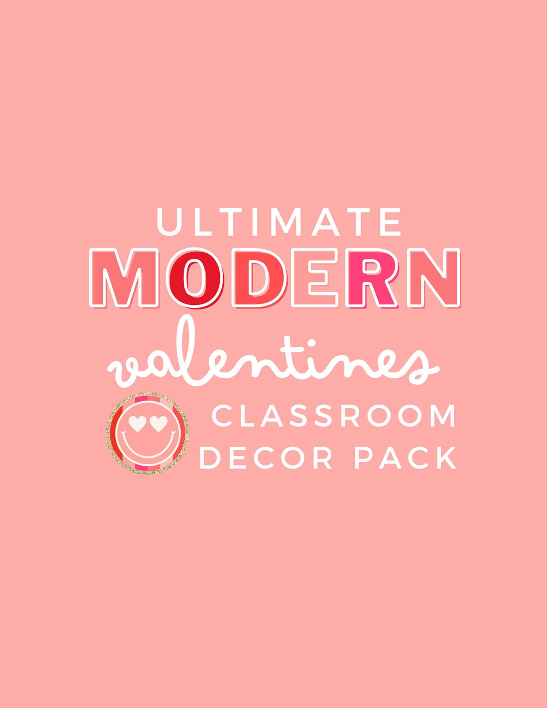 Ultimate Modern Valentine's Classroom Decor Pack - Etsy