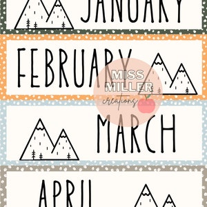 Adventure Classroom Calendar - Etsy