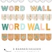 Modern Boho Rainbow Classroom Word Wall editable - Etsy