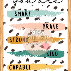 Modern Boho Rainbow Classroom Decor [editable] - Etsy