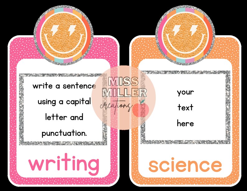 Groovy Glitter Learning Goal Posters/i Can Statements/focus Wall ...