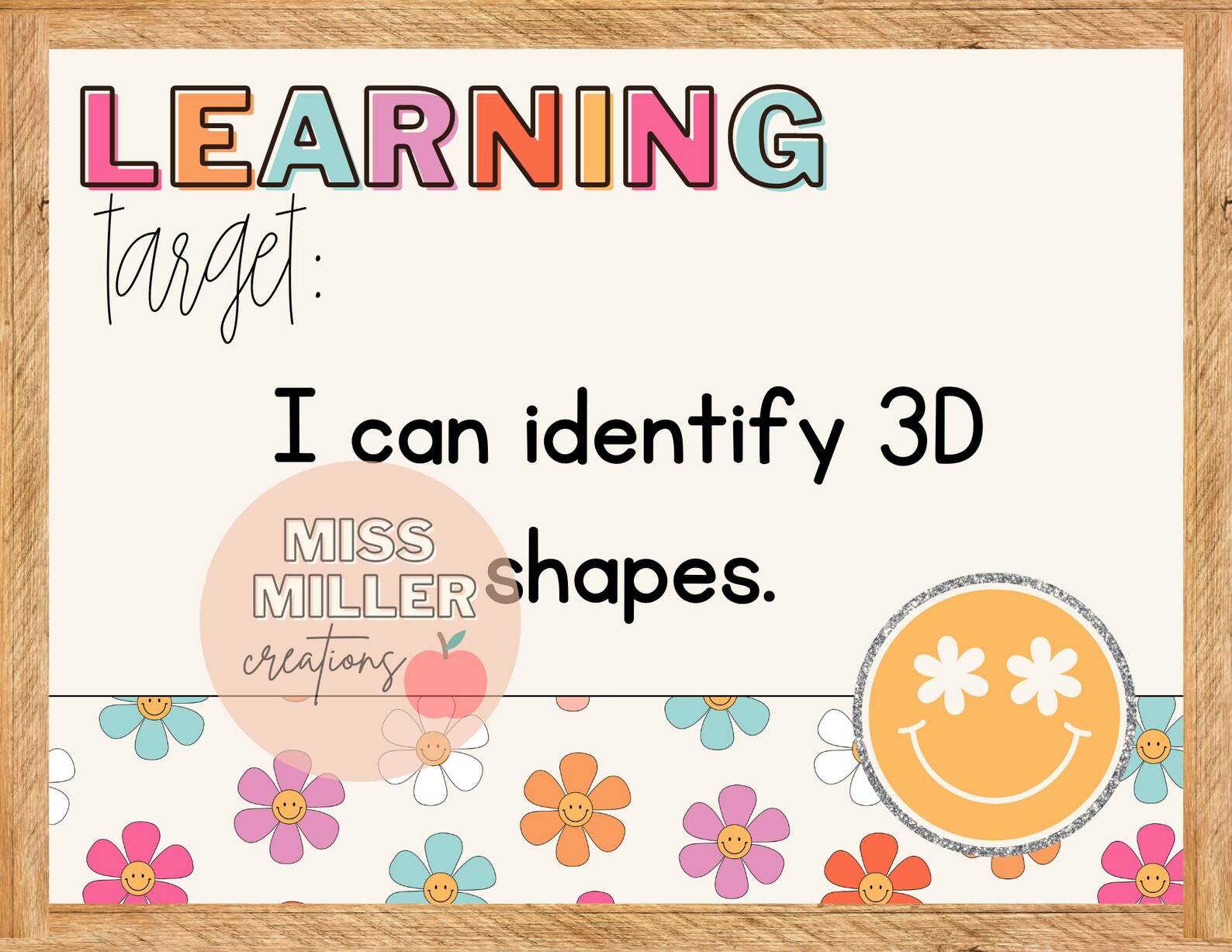 Groovy Glitter Learning Goal Posters/i Can Statements/focus - Etsy