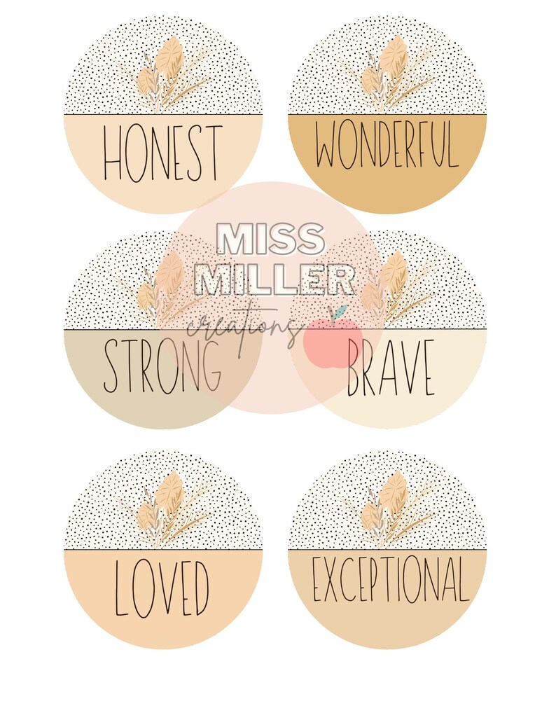 Neutral Boho Rainbow Classroom Affirmation Station - Etsy