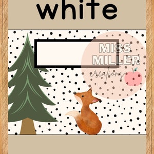 Woodland Classroom Color Posters [EDITABLE] - Etsy