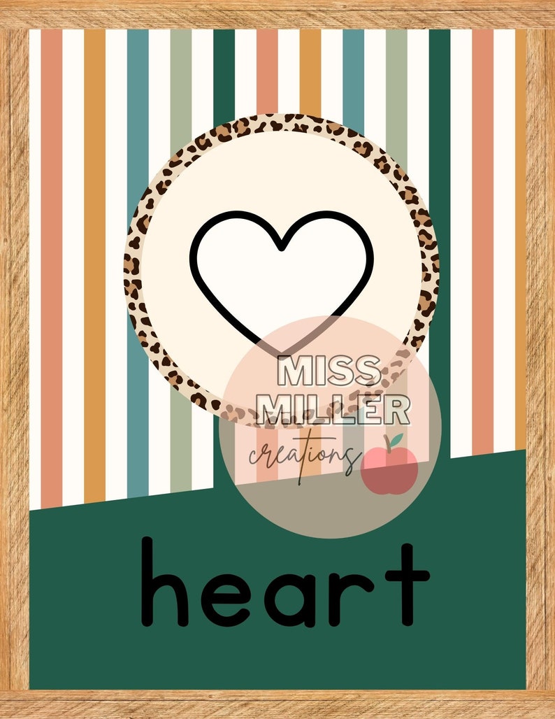 Boho Tropics Classroom Shape Posters - Etsy