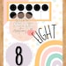 Pastel Boho Rainbow Classroom Number Posters - Etsy