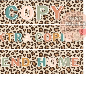 Boho TROPICS 10-drawer Cart Labels [editable Features] - Etsy