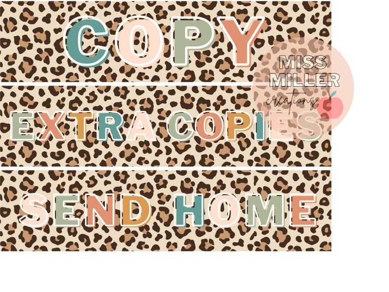Boho TROPICS 10-drawer Cart Labels [editable Features] - Etsy
