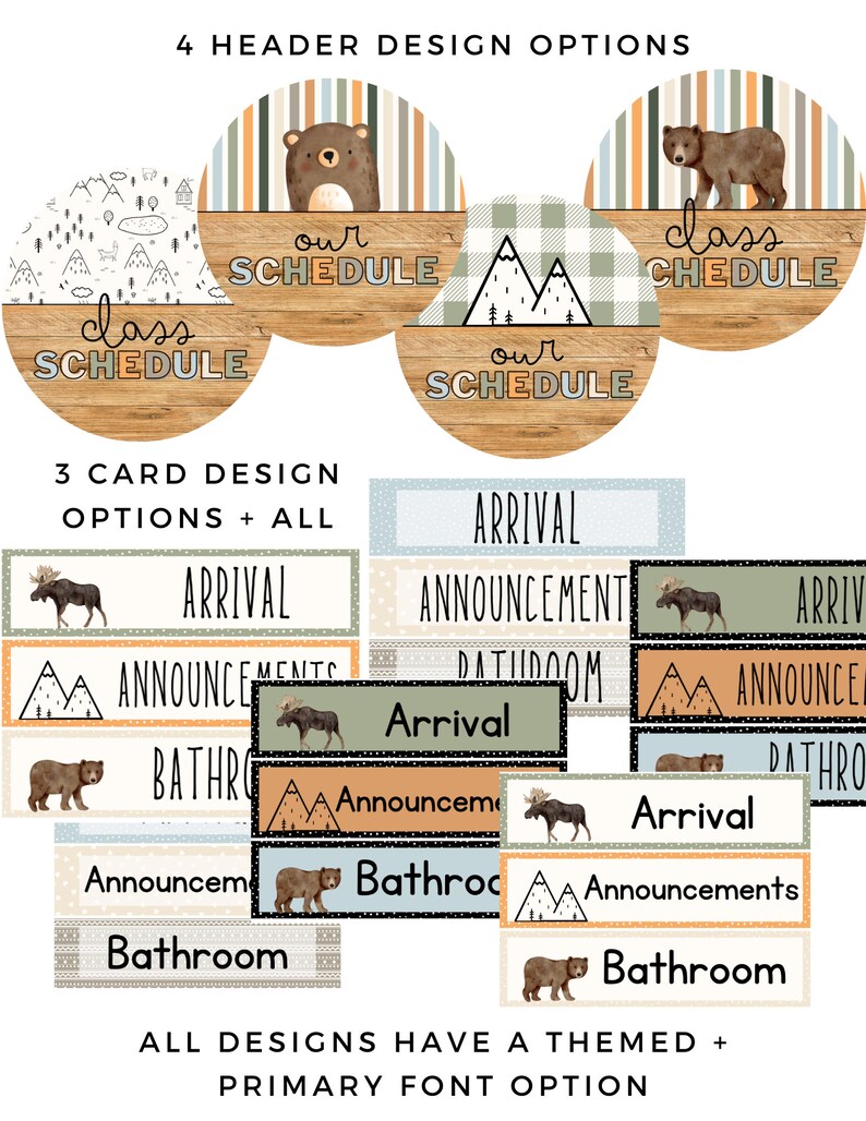 Adventure Classroom Schedule editable - Etsy