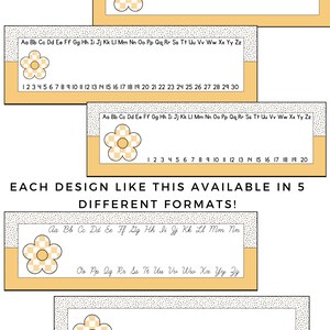 Daisy Dreams Desk Plates [editable] - Etsy