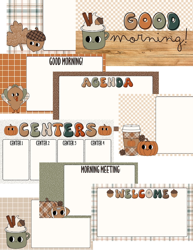 Seasonal Yearlong Google Slides Template Bundle - Etsy