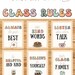 The Breakfast Club Class Rules Posters - Etsy