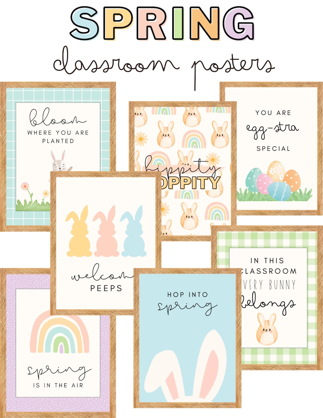 Boho Spring Classroom Decor Posters - Etsy