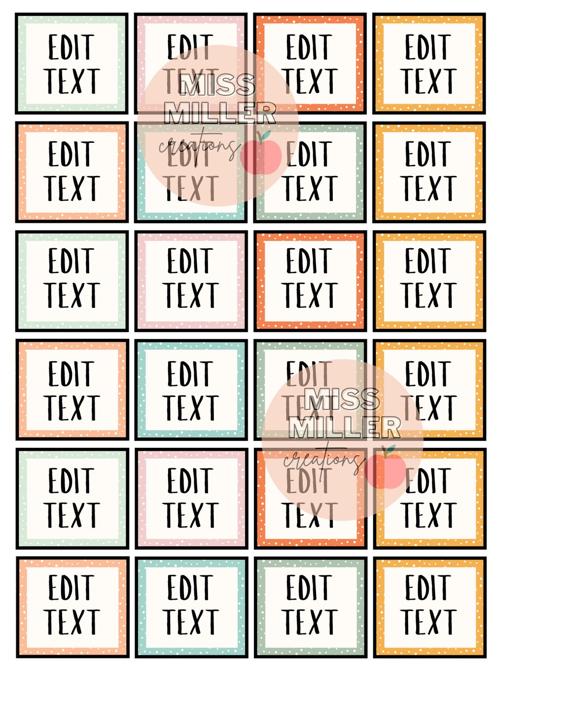 Groovy Boho Teacher Toolbox Labels editable - Etsy