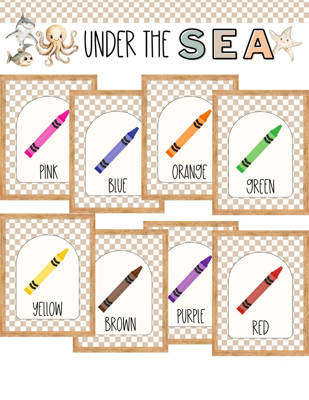 Under the Sea Classroom Color Posters - Etsy