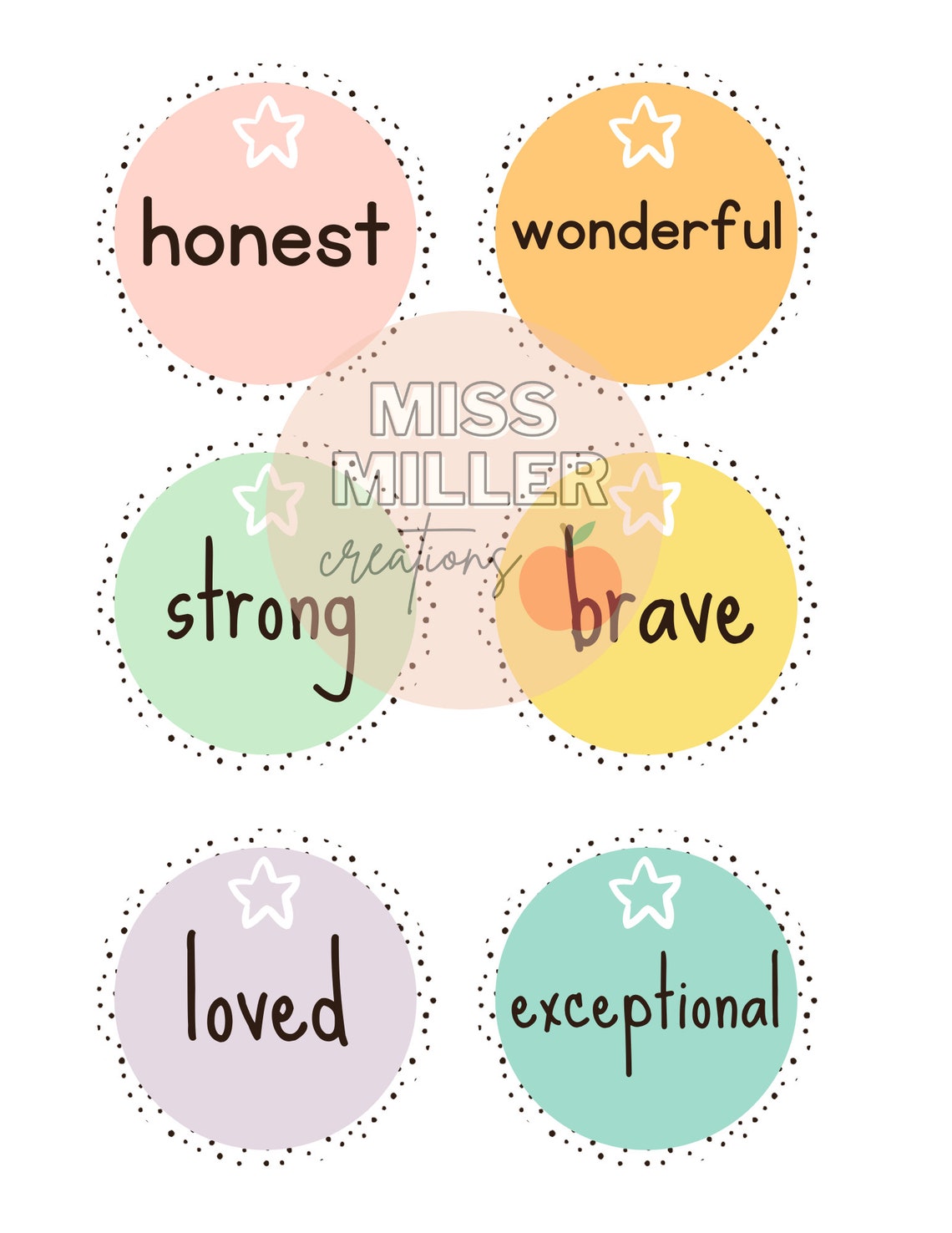 Pastel Boho Rainbow Affirmation Station - Etsy