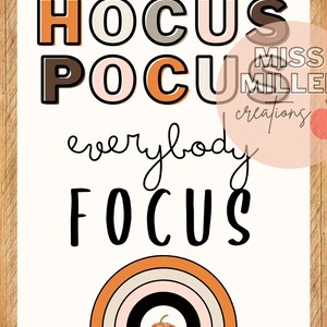 Boho Halloween Classroom Decor Posters - Etsy