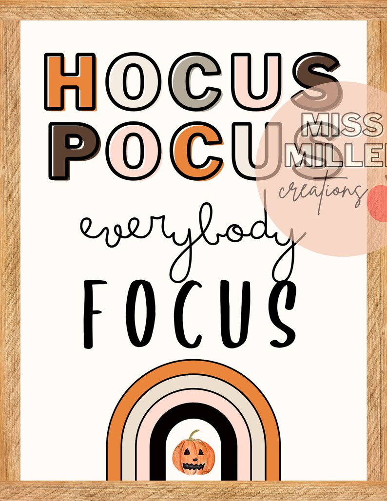 Boho Halloween Classroom Decor Posters - Etsy