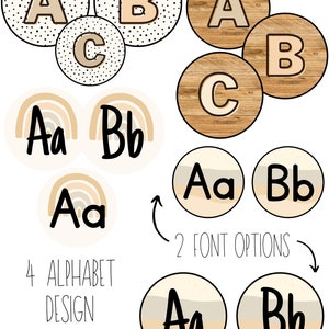 Neutral Boho Rainbow Word Wall [editable] - Etsy