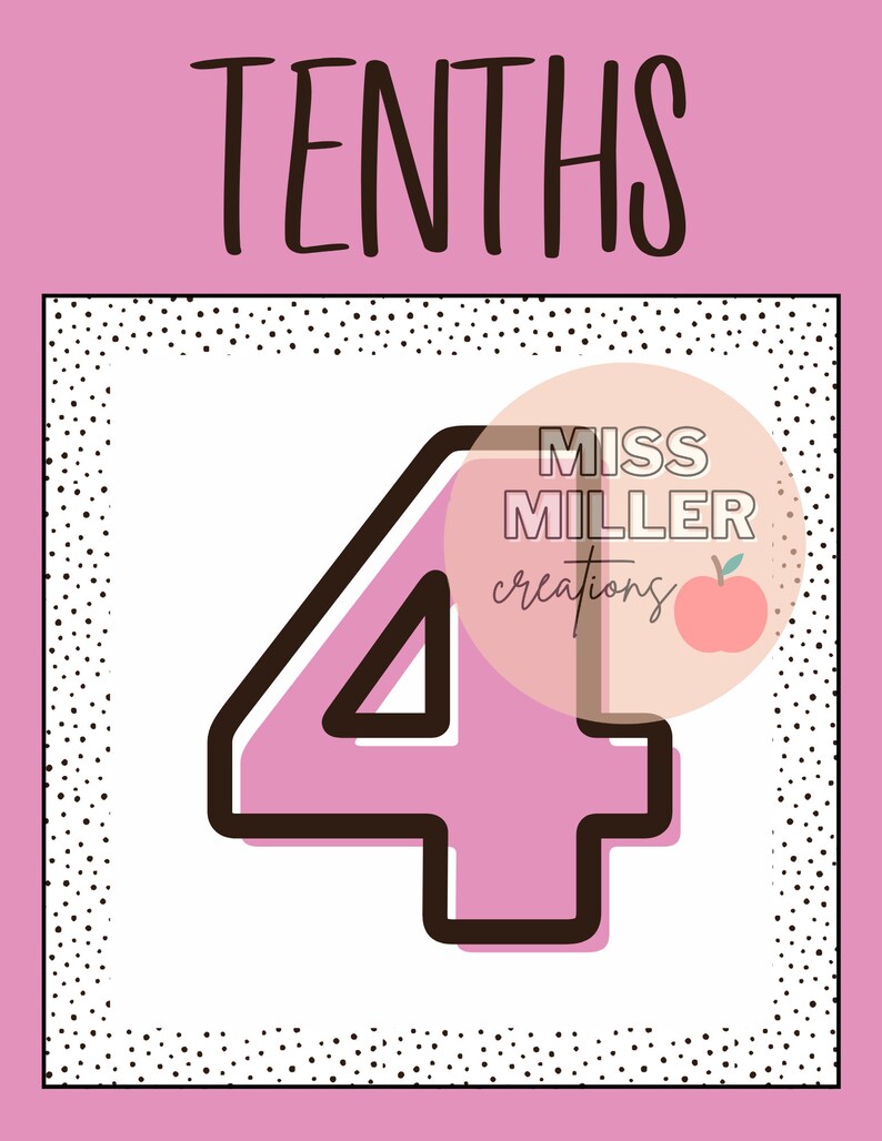 Groovy Glitter Place Value Posters - Etsy