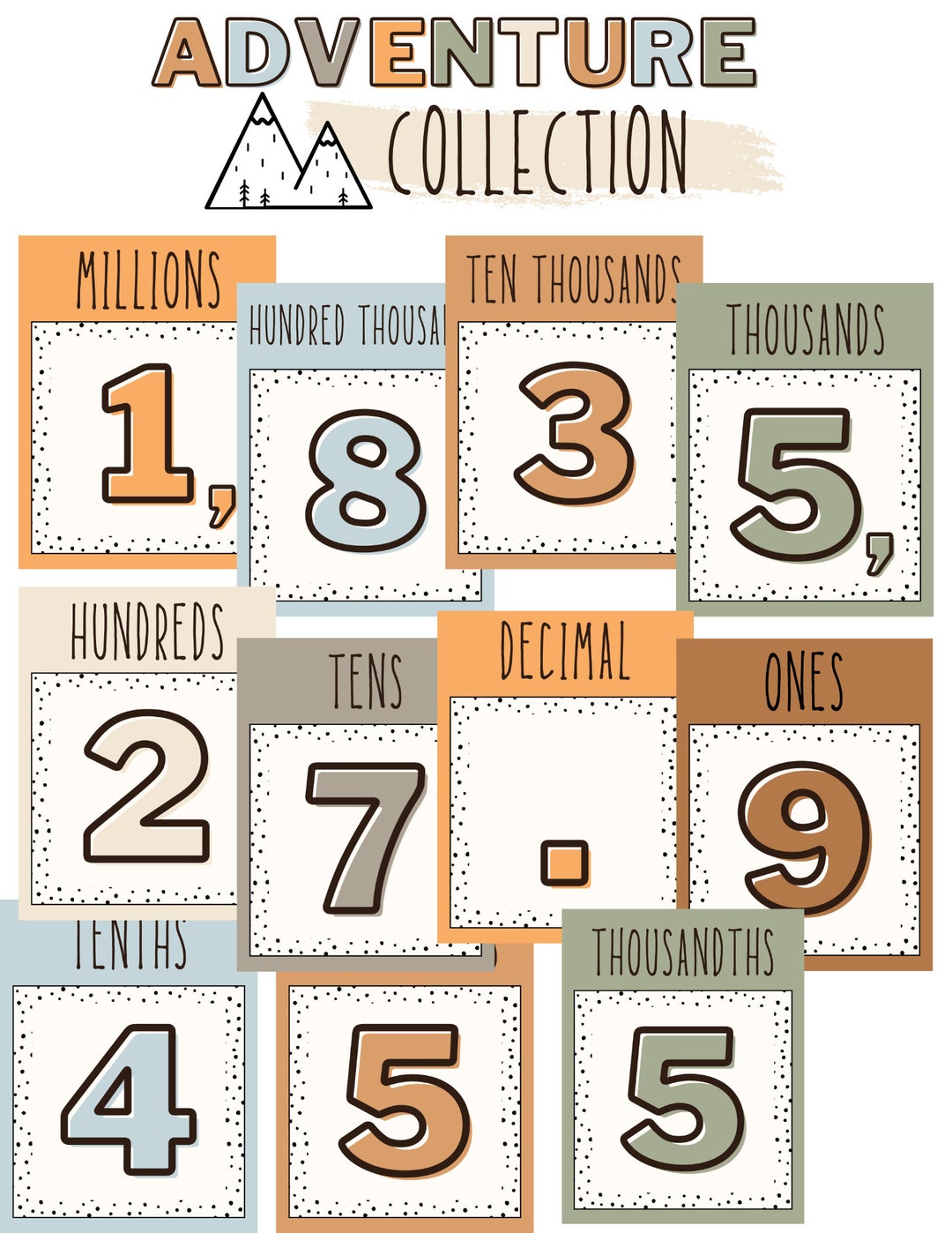 Adventure Place Value Posters - Etsy
