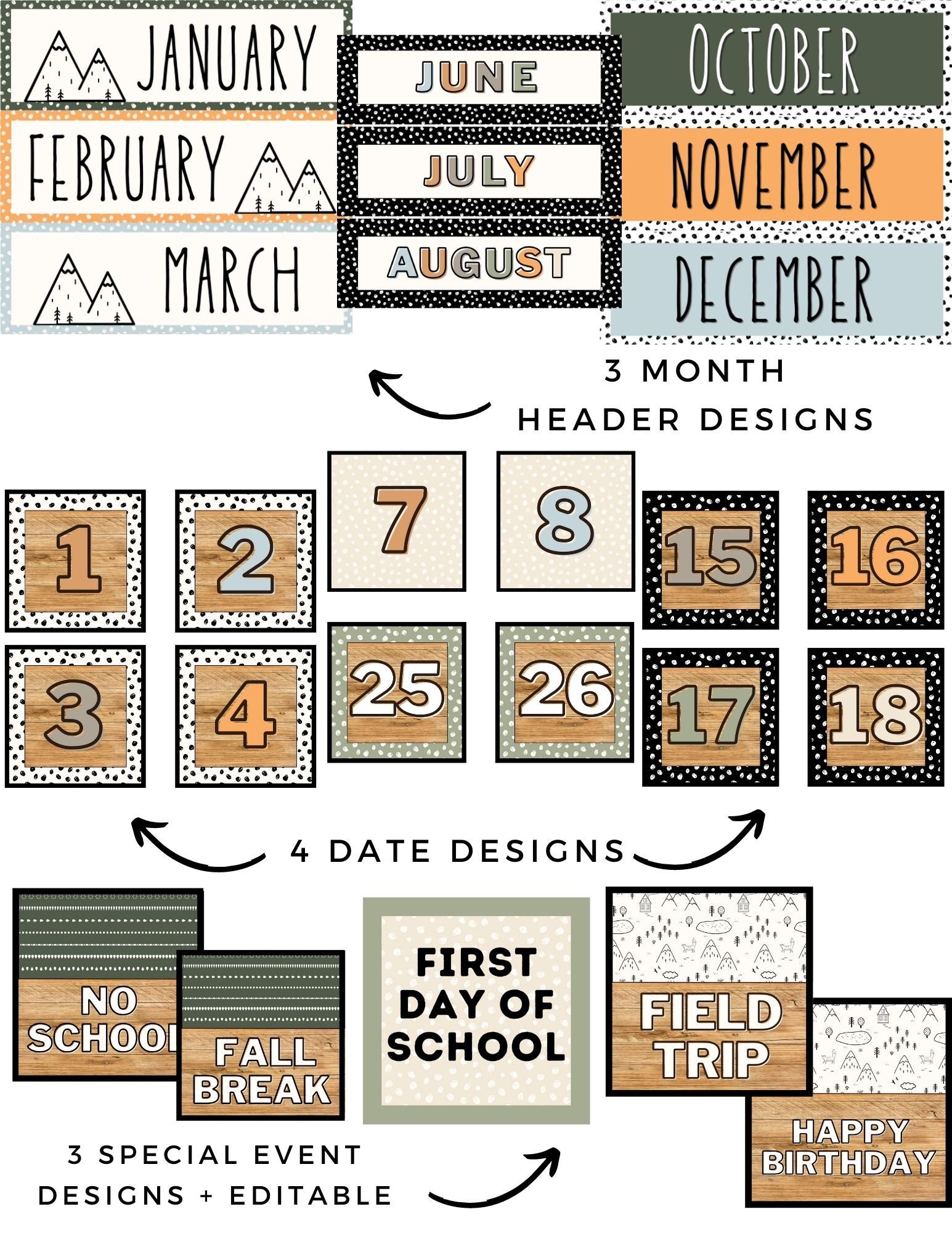 Adventure Classroom Calendar - Etsy