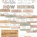 Wildflower Fields Class Jobs Display [editable] - Etsy