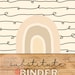 Neutral Boho Rainbow Binder Covers editable - Etsy