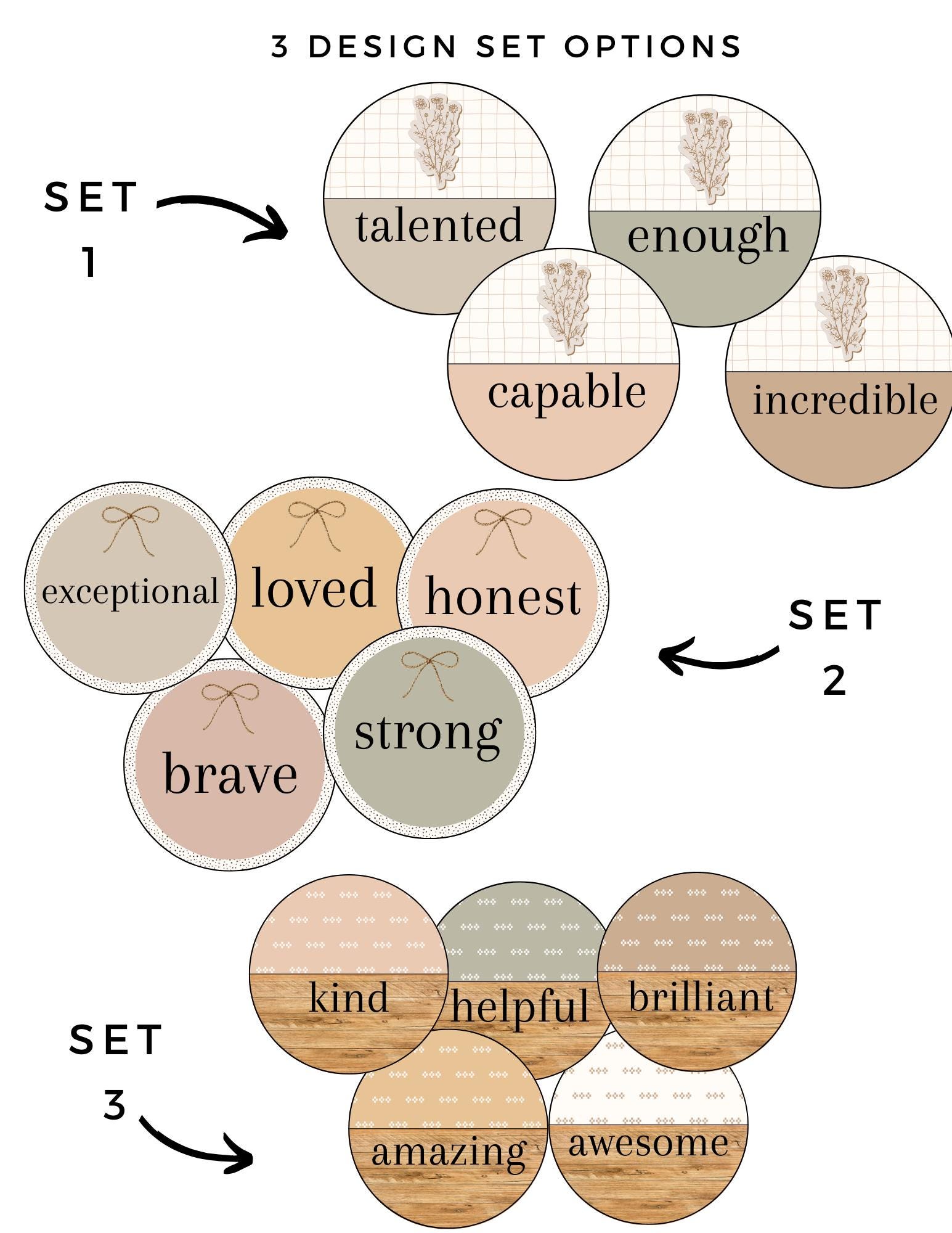 Wildflower Fields Affirmation Station - Etsy