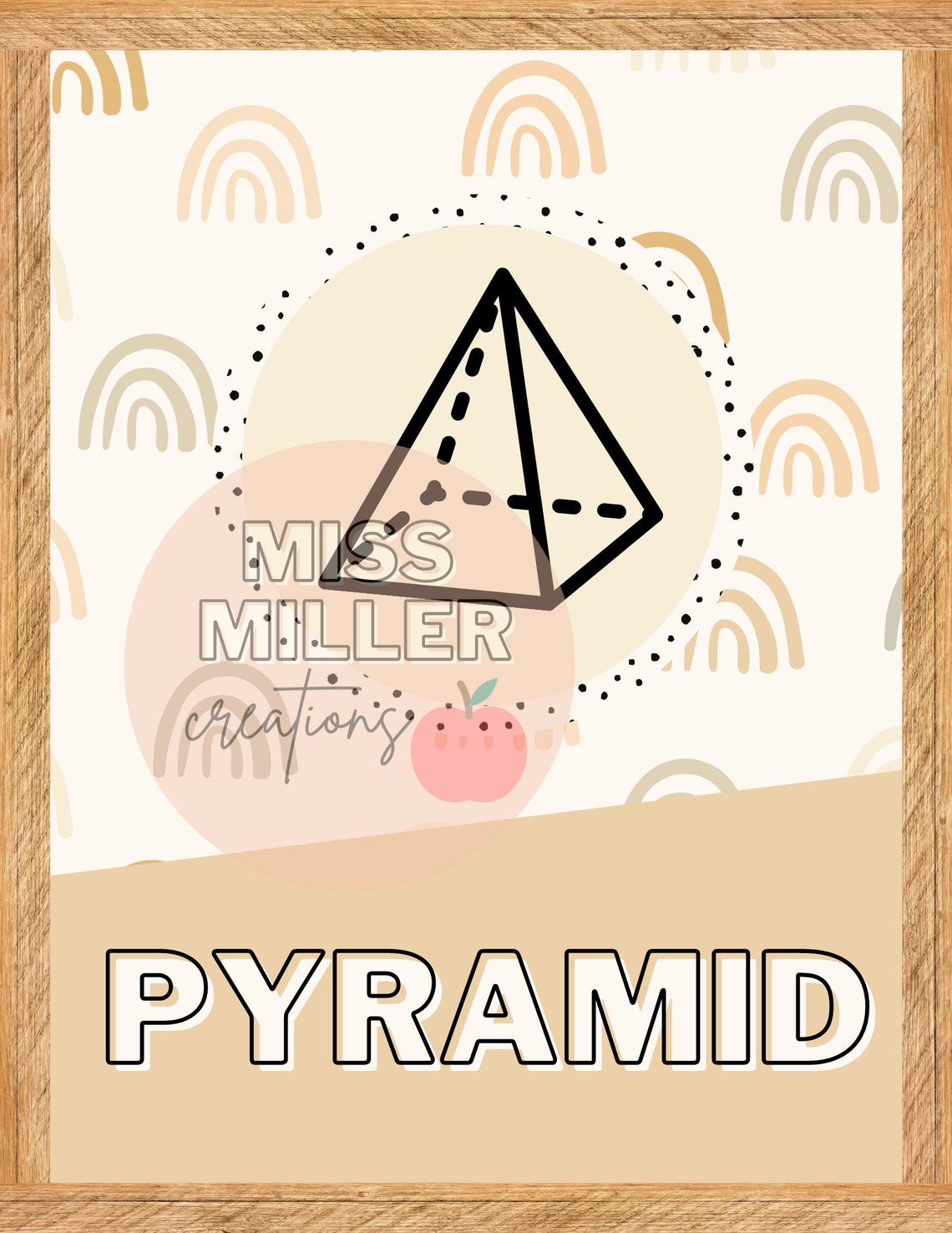 Neutral Boho Rainbow Shape Posters - Etsy