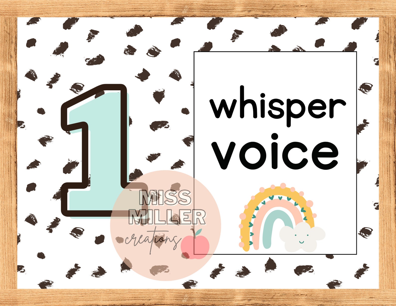 Modern Boho Rainbow Voice Level Classroom Posters - Etsy