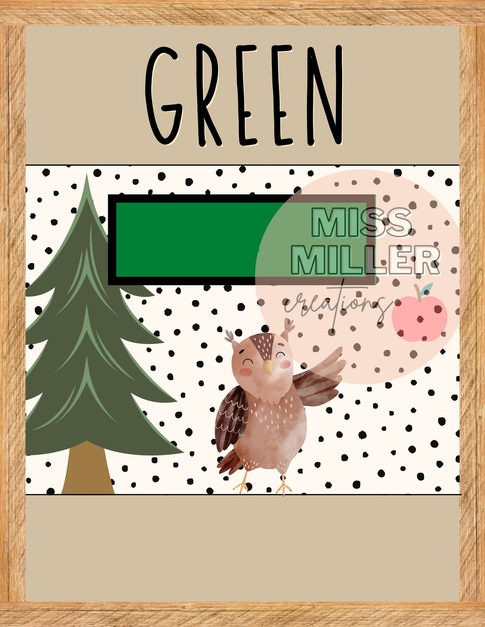 Woodland Classroom Color Posters - Etsy