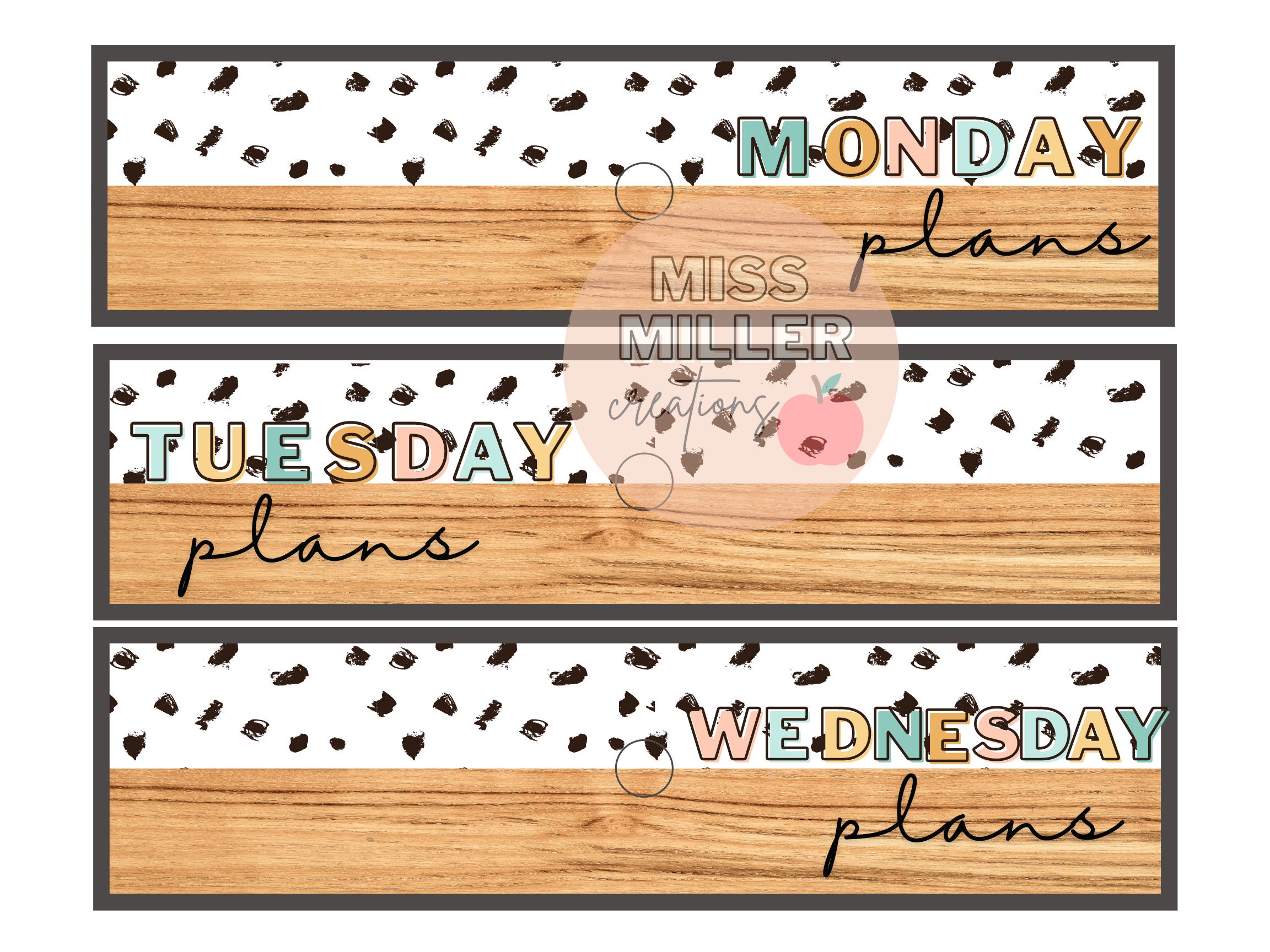 Modern Boho Rainbow 10-drawer Cart Labels [editable] - Etsy