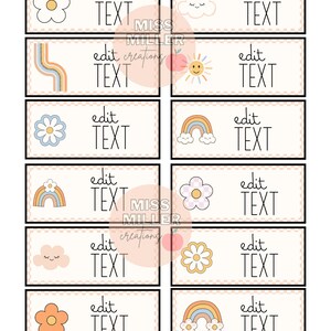 Daisy Dreams Teacher Toolbox Labels [editable] - Etsy