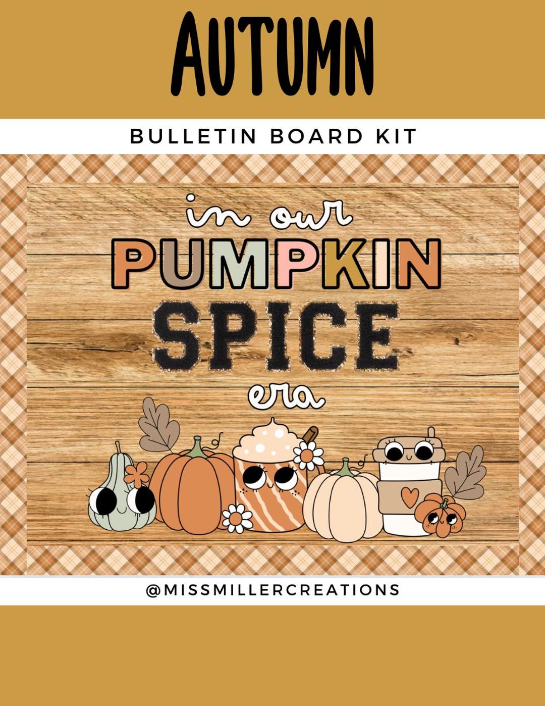 In Our Pumpkin Spice Era Bulletin Board Kit - Etsy