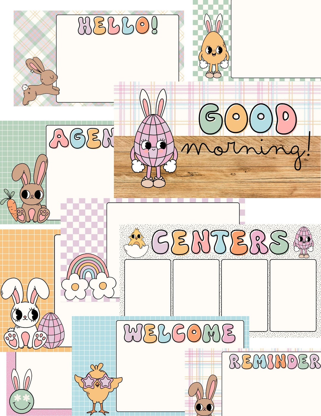 Groovy Spring Google Slides Templates - Etsy