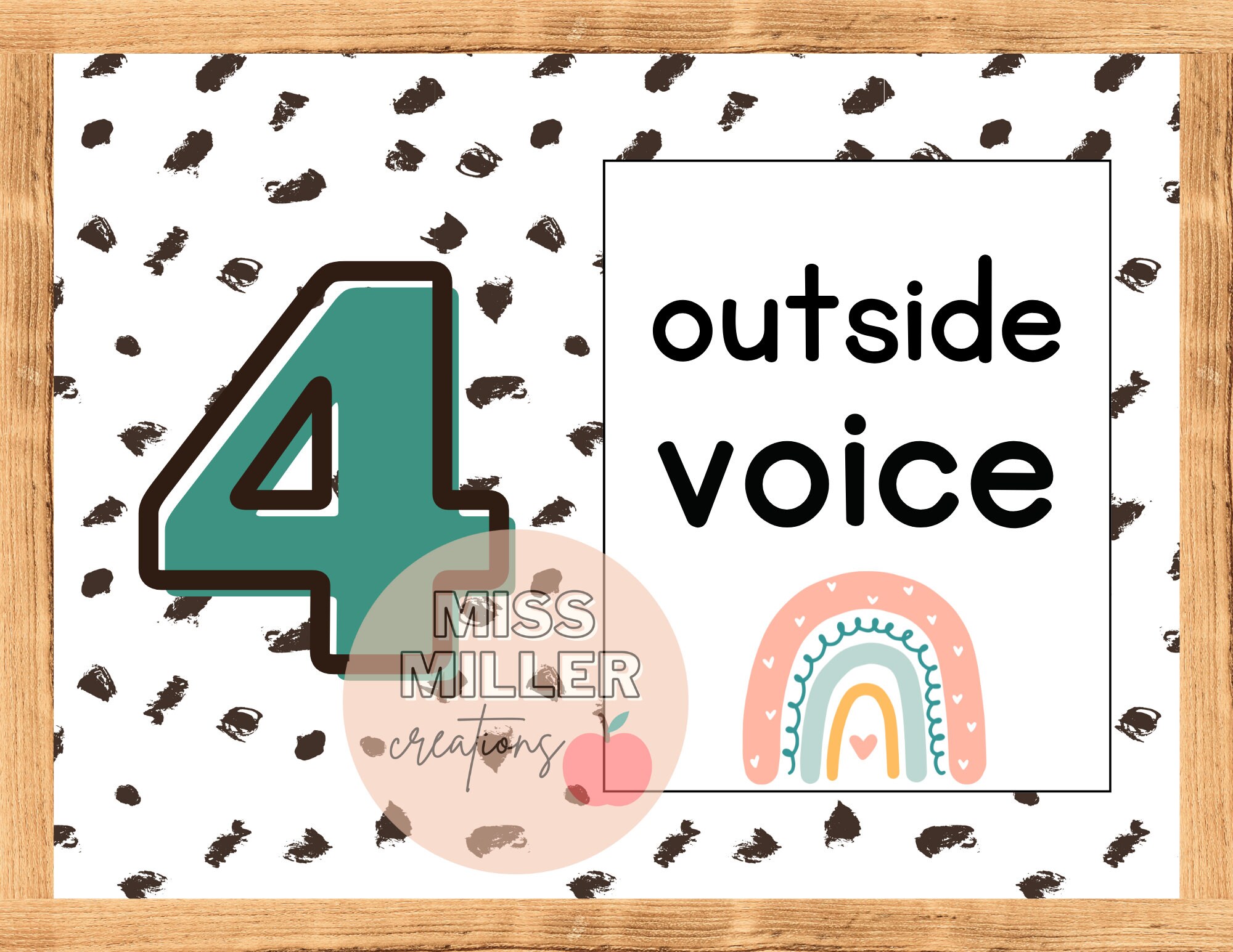 Modern Boho Rainbow Voice Level Classroom Posters - Etsy