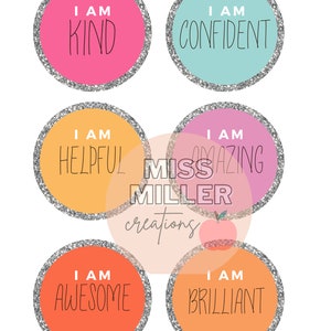 Groovy Glitter Affirmation Station - Etsy