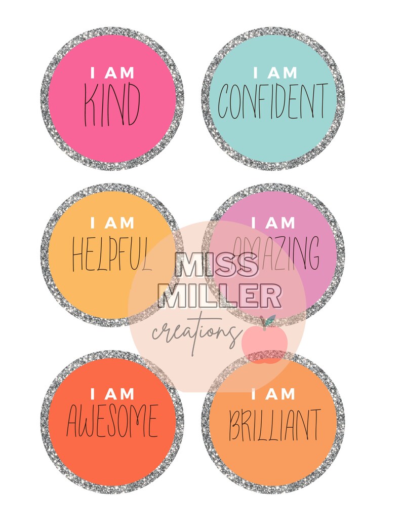 Groovy Glitter Affirmation Station - Etsy