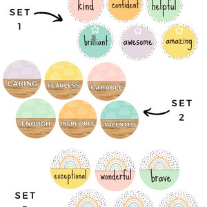 Pastel Boho Rainbow Affirmation Station - Etsy