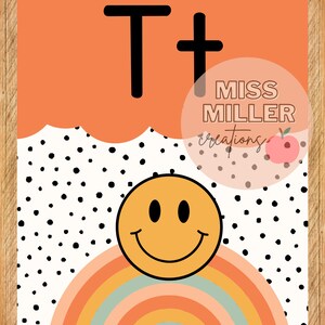 Groovy Boho Classroom Alphabet - Etsy