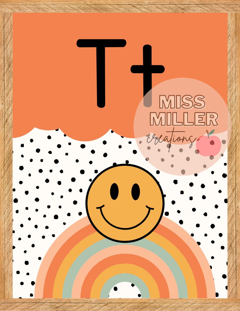 Groovy Boho Classroom Alphabet - Etsy