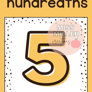 Modern Boho Rainbow Place Value Classroom Posters - Etsy