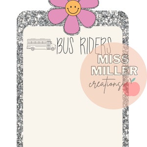 Groovy Glitter Dismissal Chart - Etsy