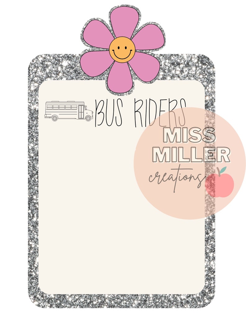 Groovy Glitter Dismissal Chart - Etsy