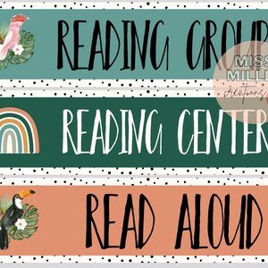 Boho TROPICS Classroom Schedule [editable] - Etsy