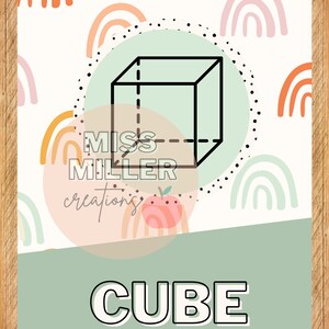 Groovy Boho Classroom Shape Posters - Etsy